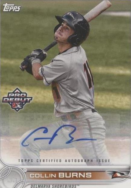 2022 Topps Pro Debut - Collin Burns #PD-199 Autographs (AU, RC) for sale online | eBay