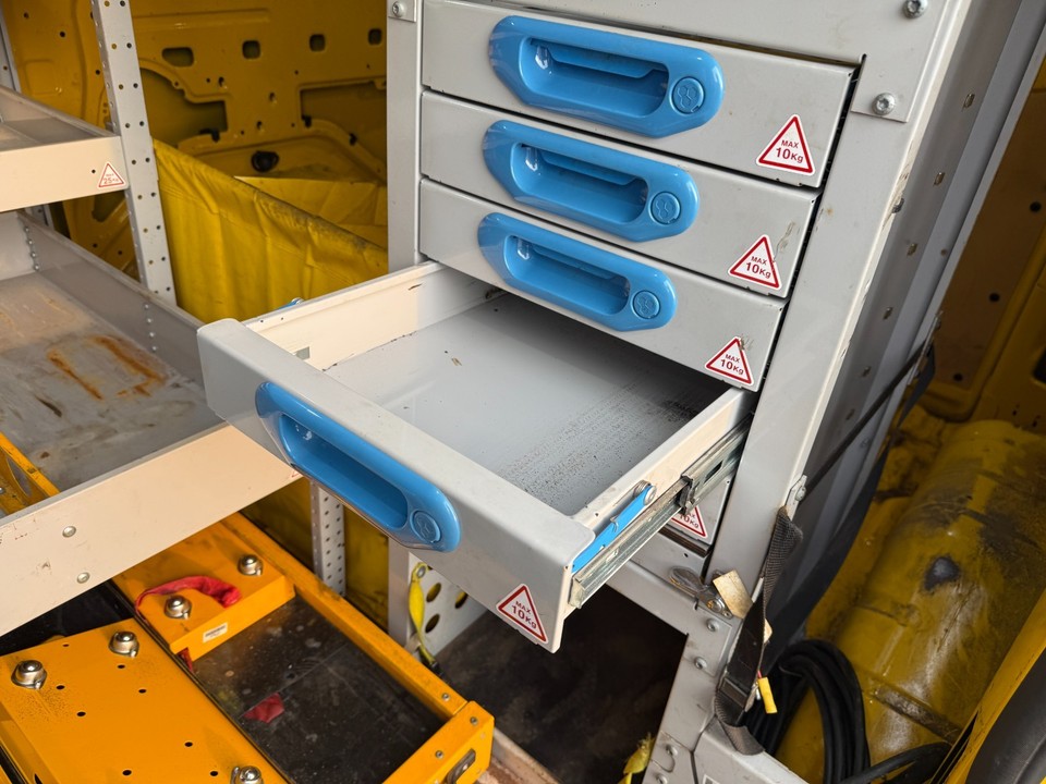 VAN RACKING SHELVING BOTT SORTIMO VAN SHELVING SHELVES WORKSHOP EX AA ...