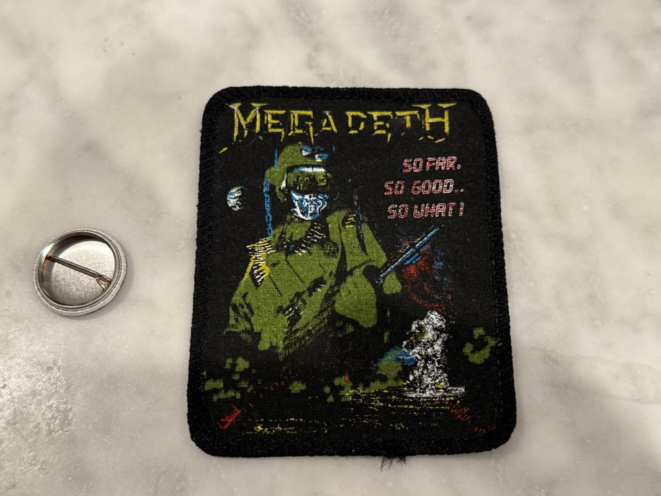 Megadeth 1988 So Far, So Good, So What? Patch Trash Metal | eBay