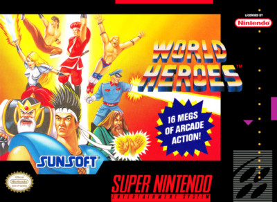 World Heroes Wall Art Print SNES Super Nintendo Poster Pick a Size Lot ...