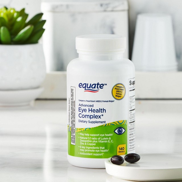 EQUATE Advanced Eye Health Complex Vitamin E 140 Softgels for sale ...