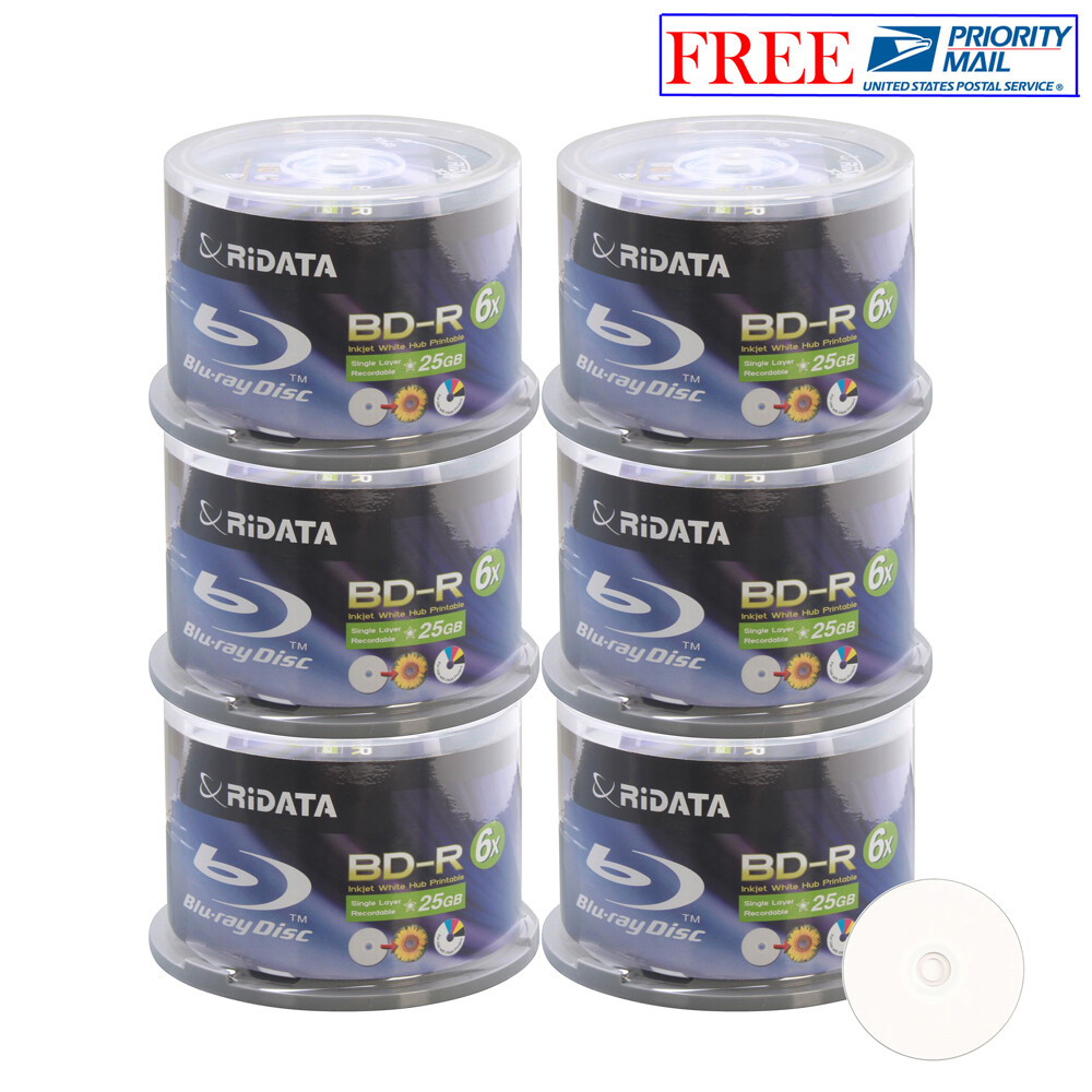 Bulk Blu-ray Discs Smartbuy 25GB 6X BD-R Blank Blu-ray Discs - 300 Disc ...