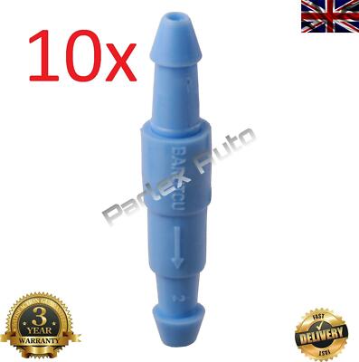 10X NEW 4 - 5mm Windscreen Washer Pipes - One Way/Non Return Valve ...