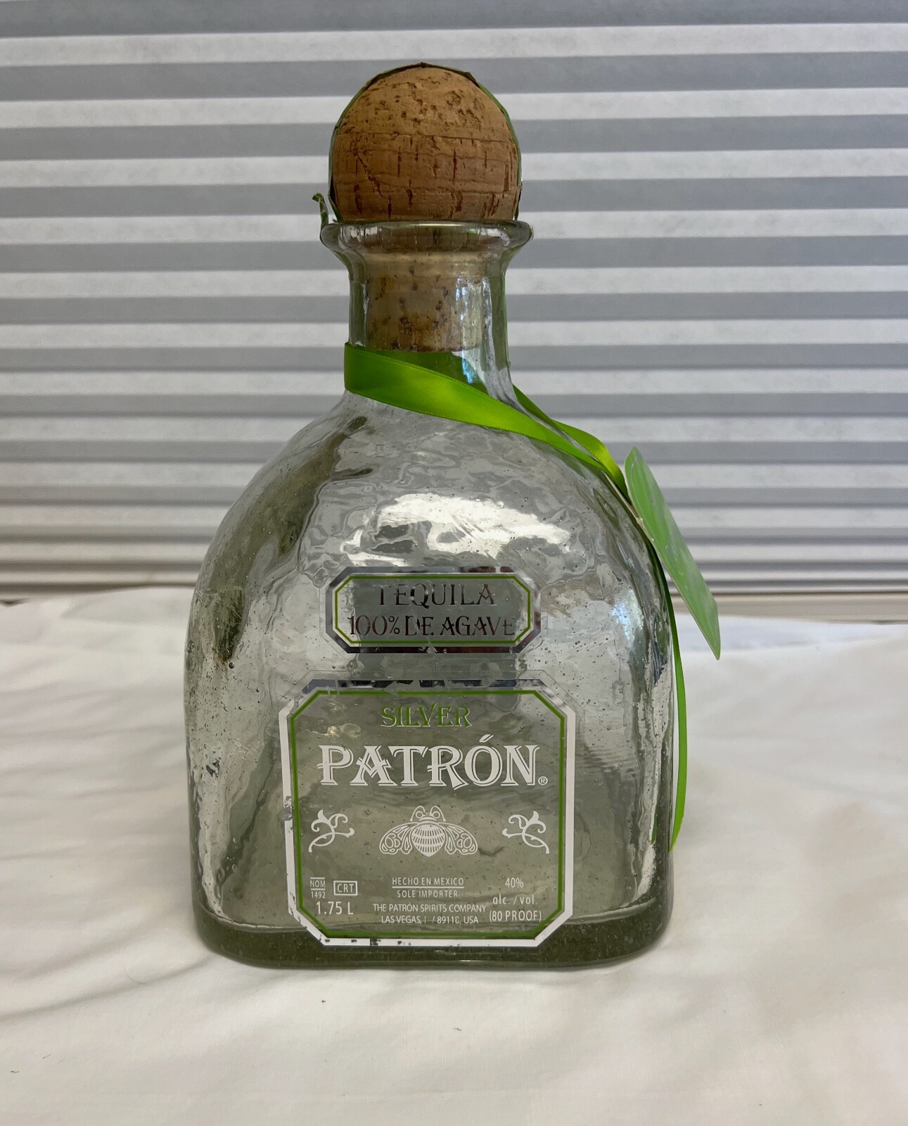 1 Tequila Silver Patron Empty Bottle 1.75 Liter as Pictured. for sale ...