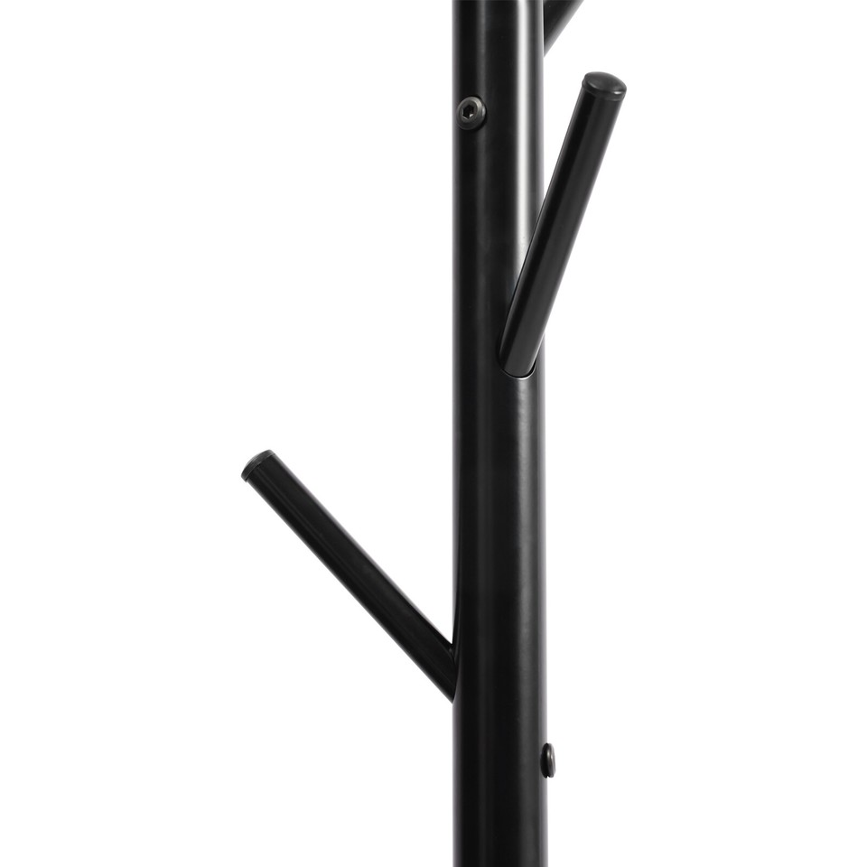 Metal Coat Rack Hall Coat Tree in Corner Hat Hanger Stand Coat Racks ...