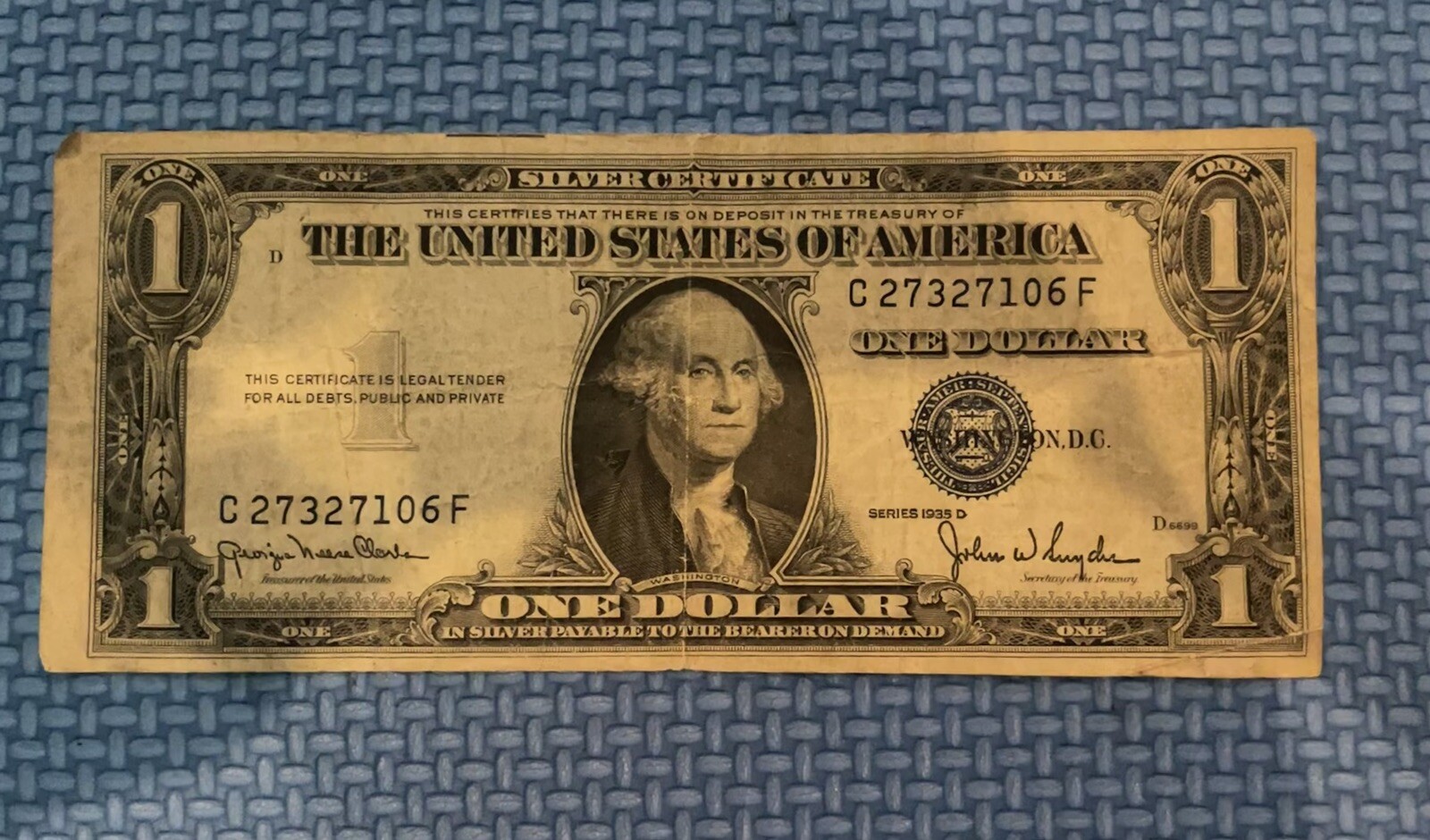 1935 D series silver certificate dollar bill | eBay