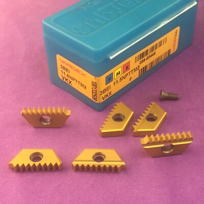 6pc VARGUS VARDEX 3BEI 11.5N TM2 Carbide Thread Mill Inserts VKX🎯 ...