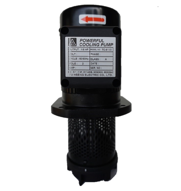 1/8HP Machine Coolant Pump 130mm 5", 1PH 110/220V, 1/2" NPT, Lathe CNC ...