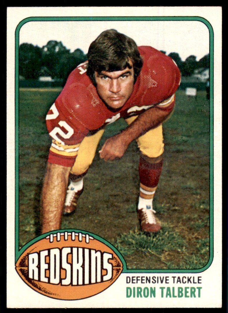 1976 Topps Diron Talbert Football Card Washington Redskins #272 | eBay
