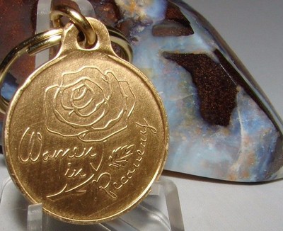 Alcoholics Anonymous AA Key ring Women in Recovery Rose Sober Chain ...