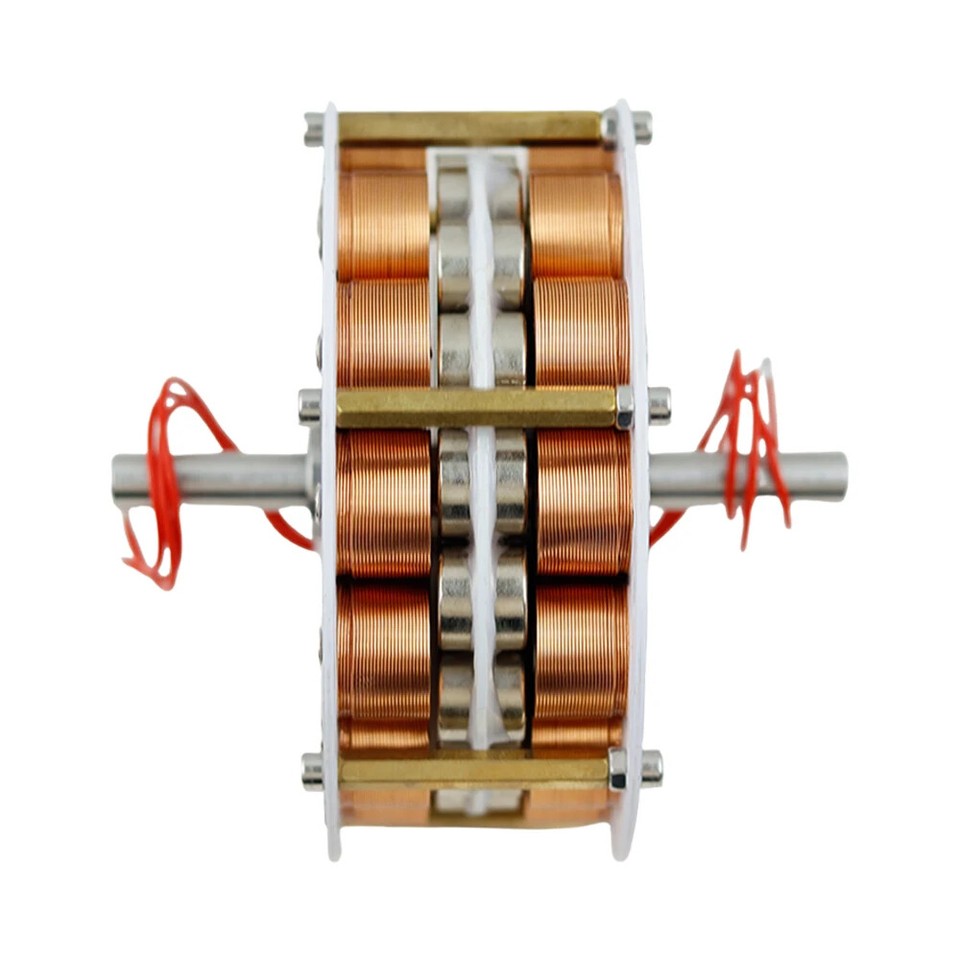 Double-layer Disc Generator 50rpm with Iron Core Multi-pole Strong ...