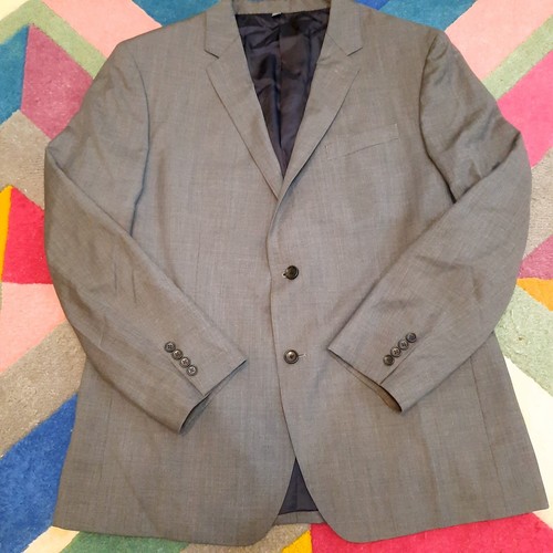 Bonobos Blazer Mens sz 46R Athletic Fit Italian wool grey suit jacket ...