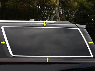 2015-2018 GMC YUKON XL 8 Piece Stainless Steel Window Trim Package. 4 ...