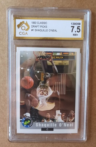 Shaquille Shaq O'Neal Classic Draft Picks 1992/93 - Card #1 CGA 7 NM ...