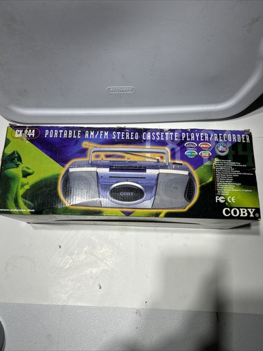 Coby CX-244 Portable Cassette Stereo Player Boombox, Vintage Sterio | eBay