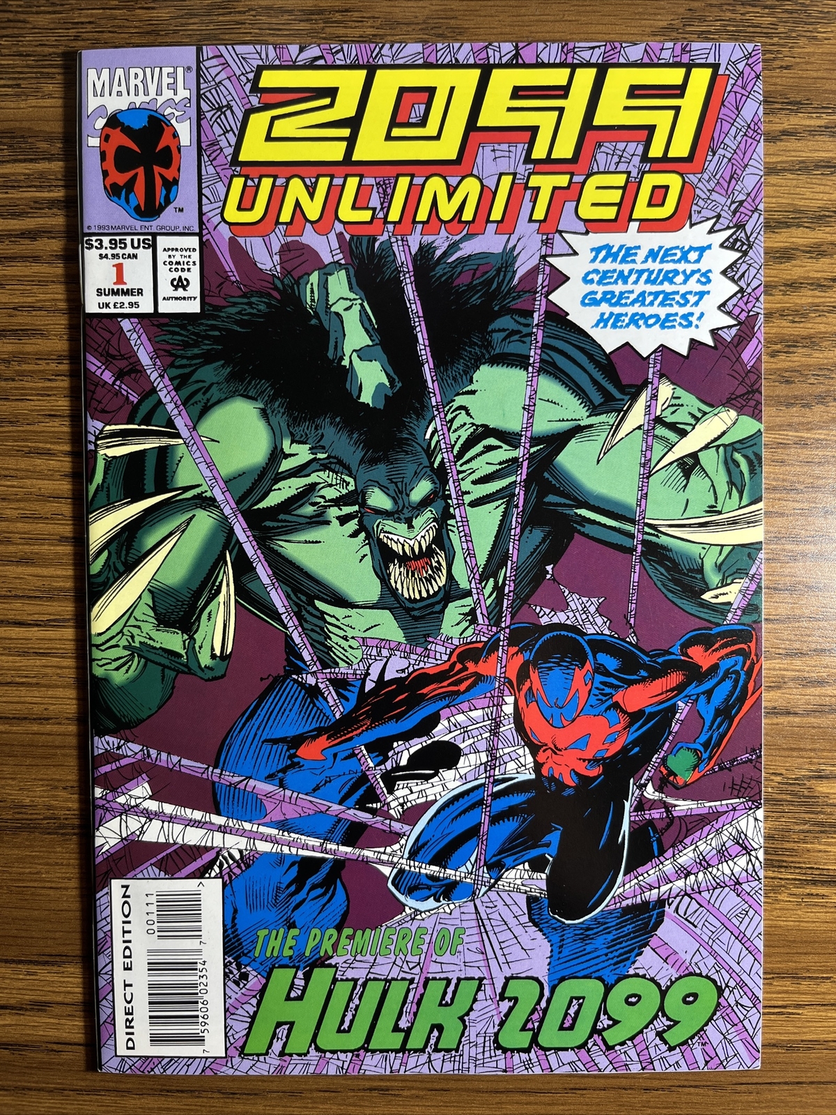2099 UNLIMITED 1 WOZINAK COVER 1ST APPEARANCE OF HULK 2099 MARVEL ...