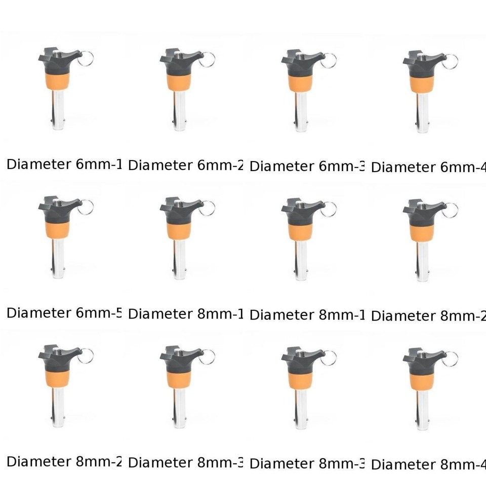 Quick Release Fasten Pins/Self-Locking Ball Pins Detent Pin W/ Button ...