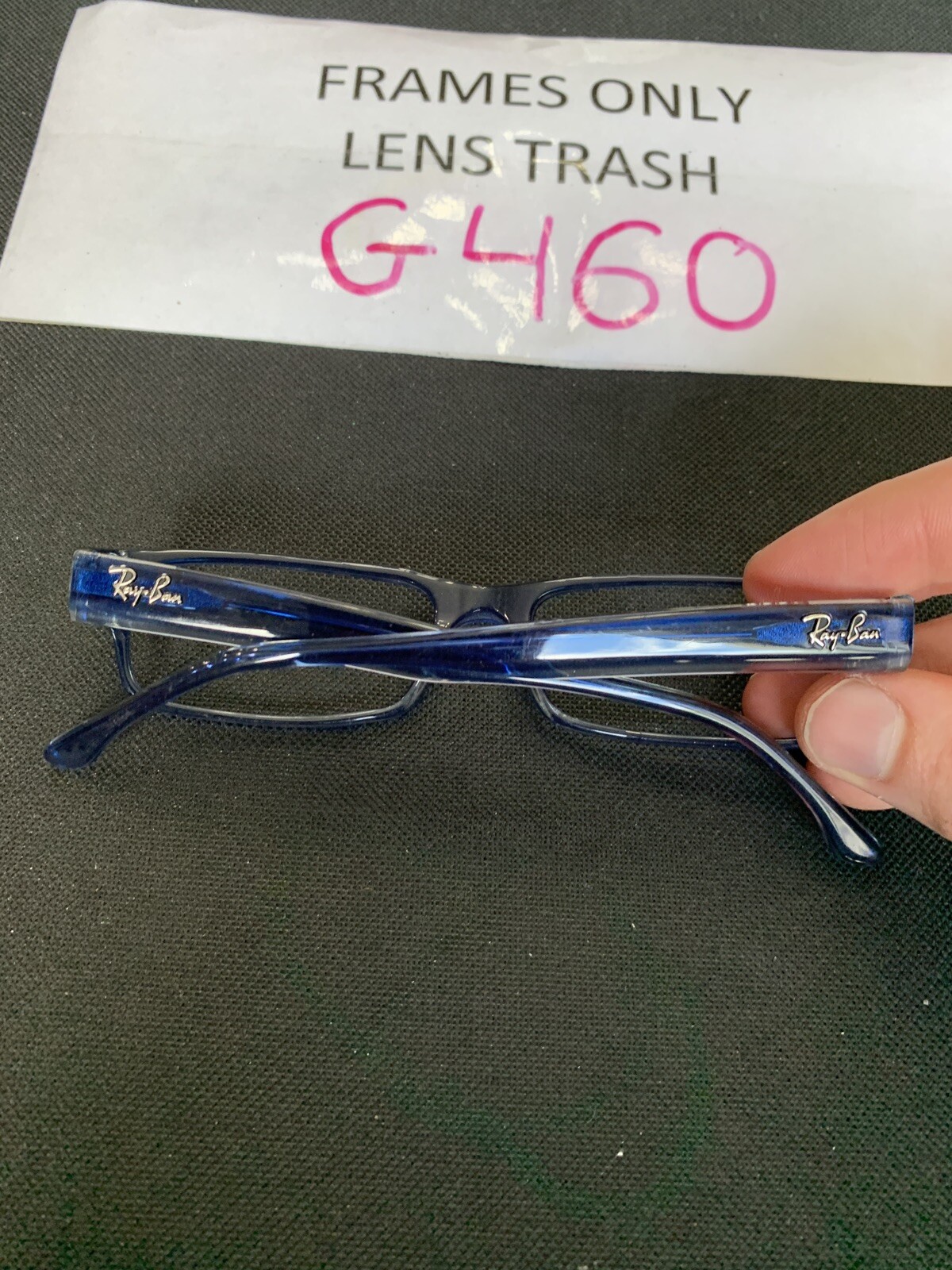 RayBan Blue Translucent Clear RB 5114 5111 52mm Eyeglasses Sunglasses ...