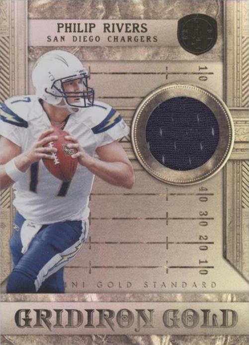 2011 Panini Gold Standard - Gridiron Gold Philip Rivers #8 Materials ...