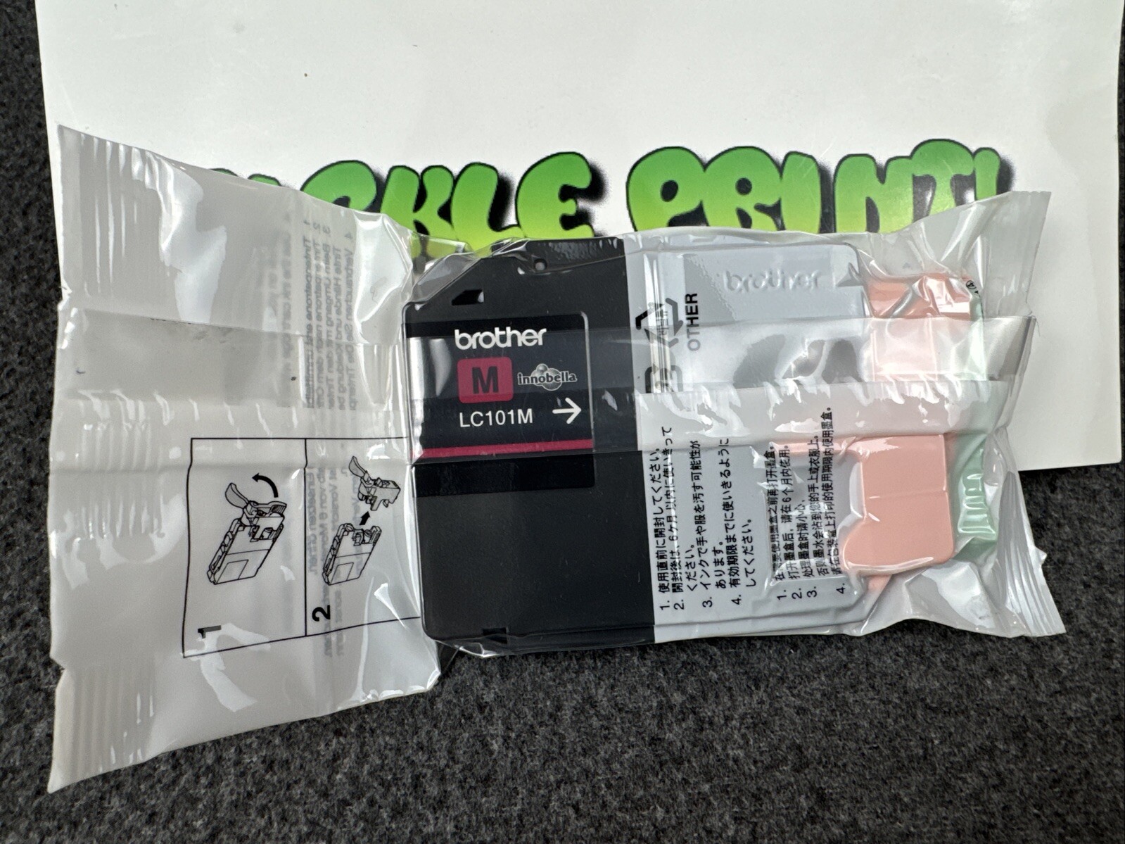 3-PK GENUINE Brother LC101 Color Ink for MFC-J650DW, MFC-J650DW, MFC ...