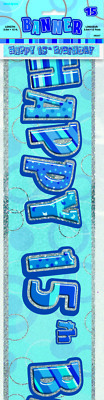 Glitz Blue 15 Foil Banner 12ft Party Supplies AUS Stock | eBay Australia