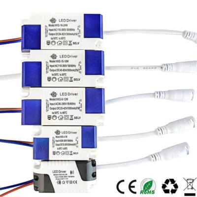 led driver constant current 12v 3w 18w 24v 24w 300ma 36w 7w 8-12w dc ...