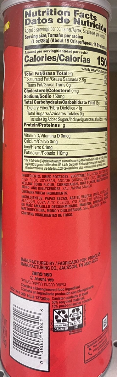 Pringles Original Ingredients