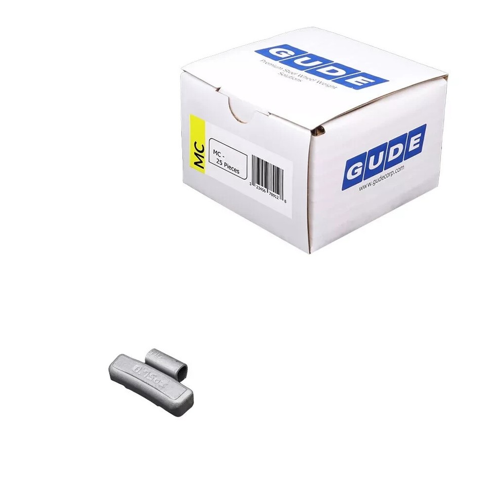 GUDE Tire Wheel Balancing Weights MC Type Coated Steel Clip On 25 pc (0 ...