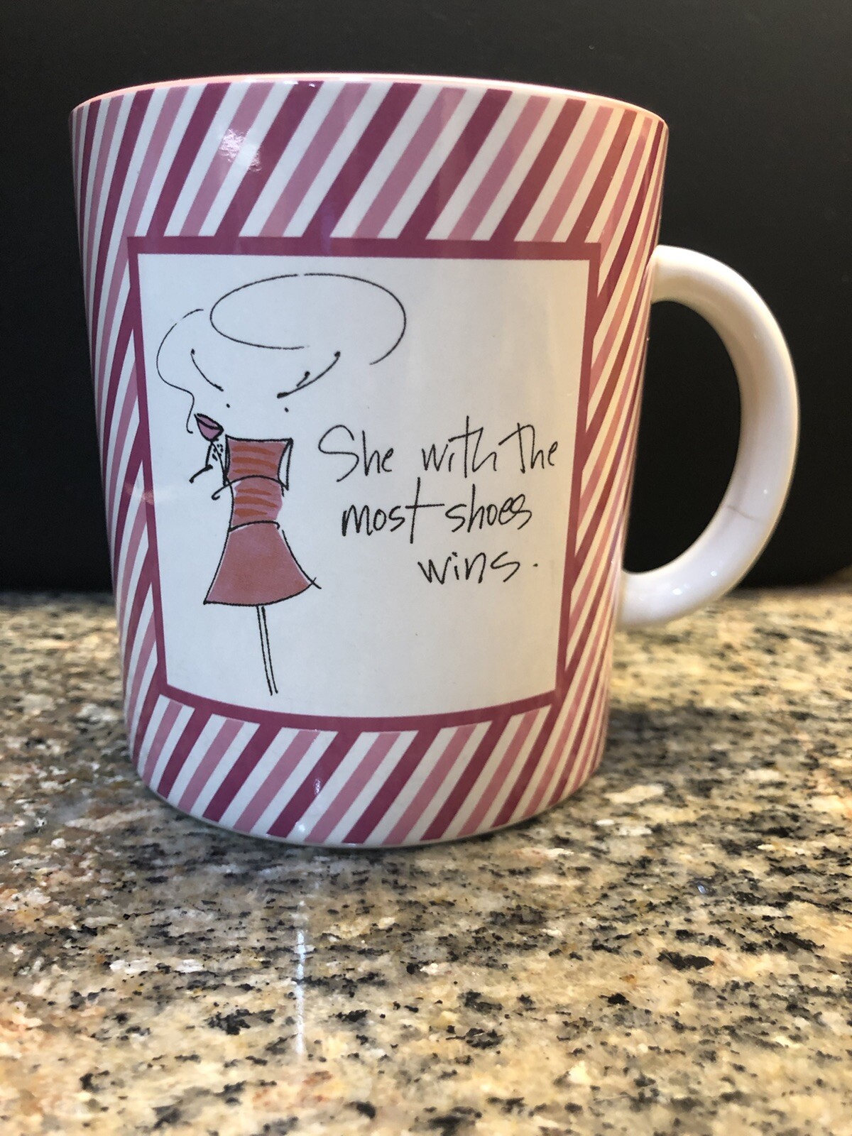 Mary Phillips Designs Coffee Mug "She With The Most Shoes Wins” 2004 | eBay