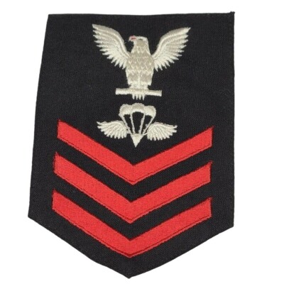 Navy Aircrew Survival Equipmentman PR1 Rate Patch Wings Parachute ...