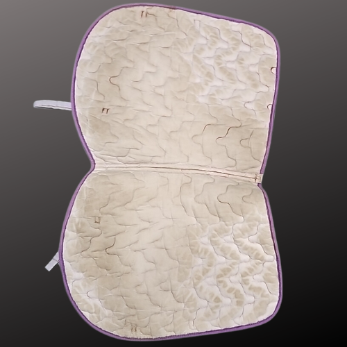 Equi-Prix BT Crump English All Purpose Saddle Pad White Purple Pre ...