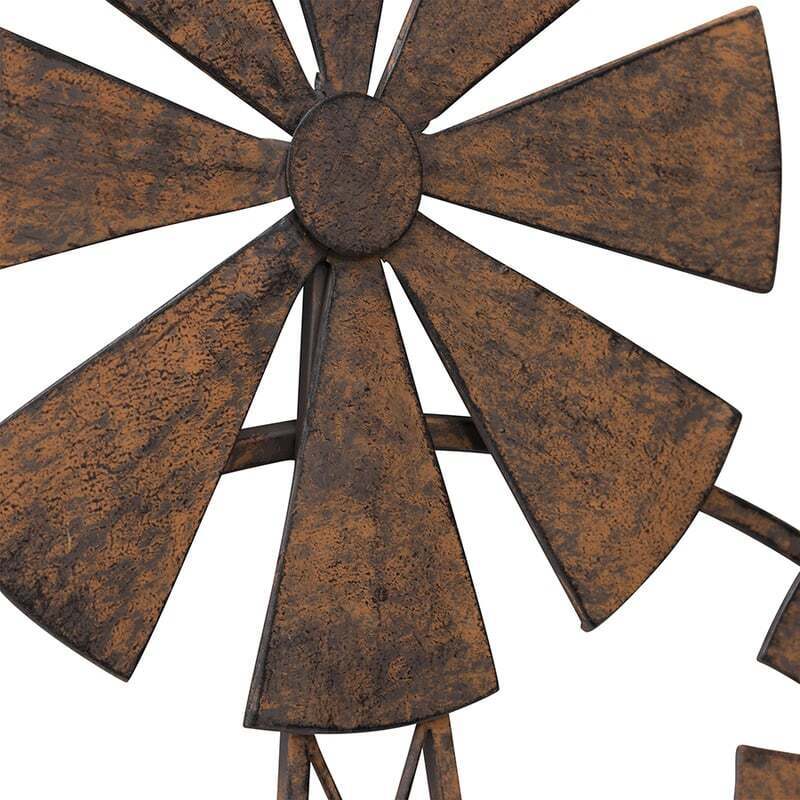 Large Windmill Metal Home Decor Durable Nature Country Windmill Circle ...