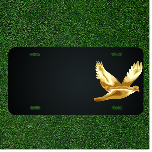 Custom Personalized License Plate With Add Names To GOLDEN Bird Design ...