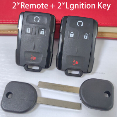 2 For 2015 2016 2017 2018 Chevy Silverado 1500 2500 Remote Fob ...