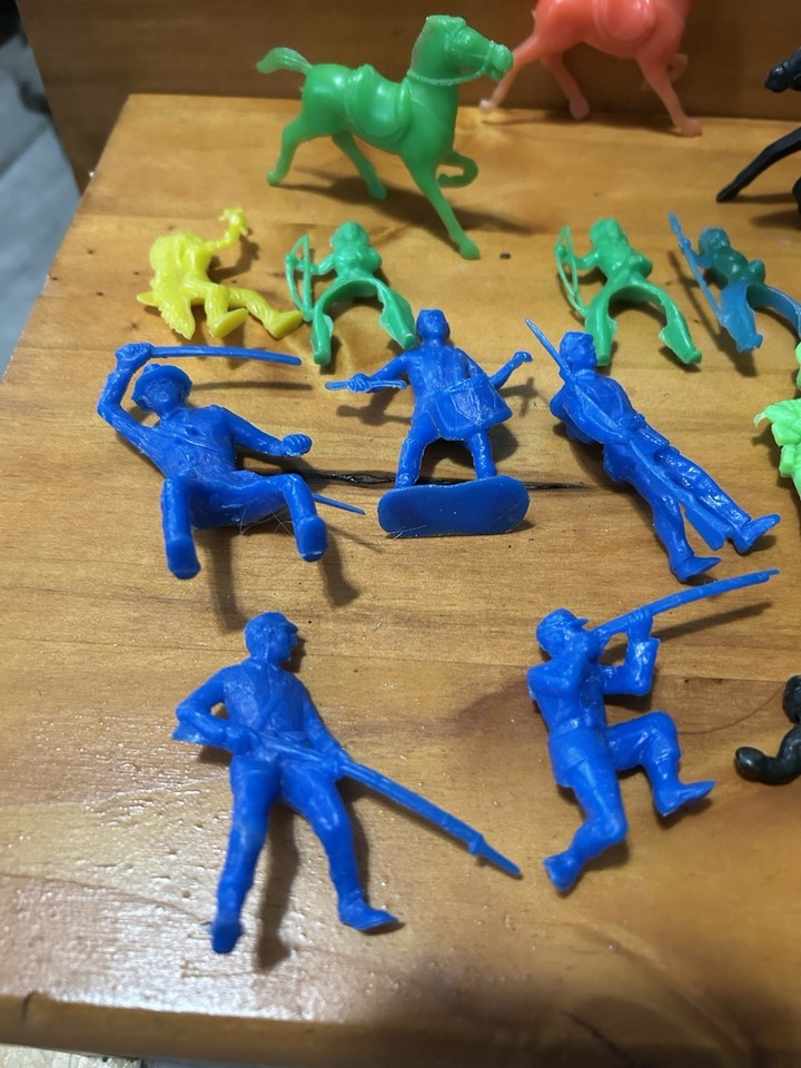 Vintage Marx, Tim Mee, Others Civil War, Western, Soldier Lot Of 30 ...