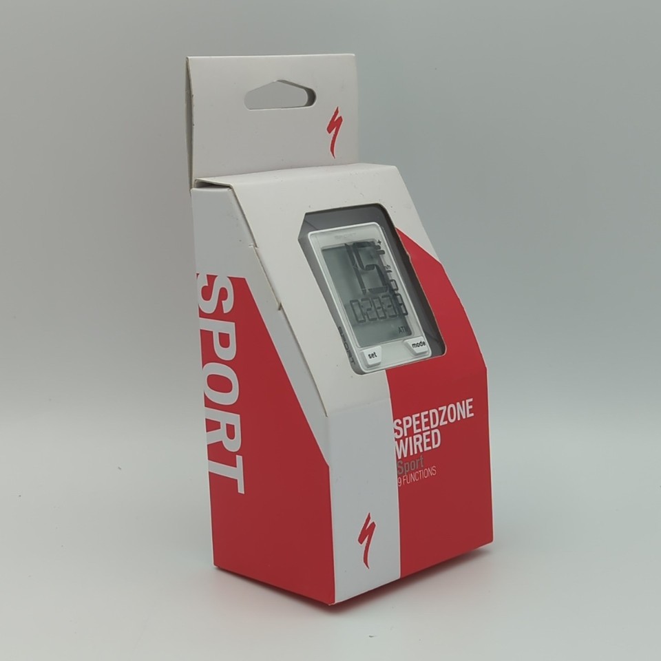 Specialized SpeedZone Sport Wired Cycling Computer - 9 Functions White ...