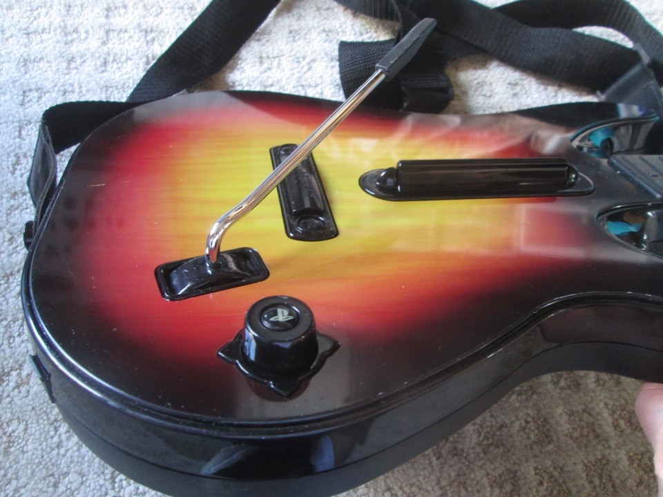 PS3 Guitar Hero Sunburst Wireless 95451.805 Red Octane World Tour *NO ...