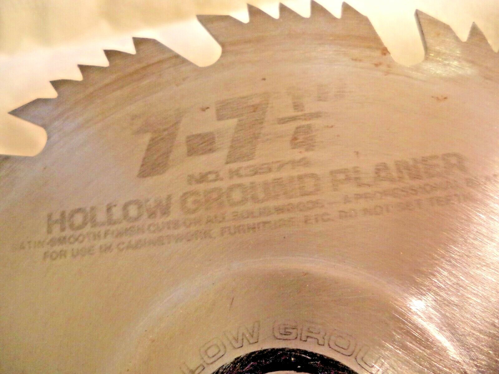 Vintage 7¼" Krome-King Hollow Ground Planer Saw Blade | eBay