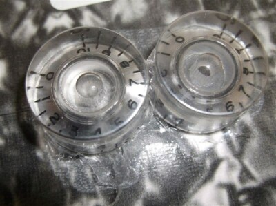 NEW - Speed Knobs (2) For Guitar - CLEAR | eBay