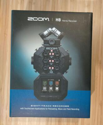 ZOOM H8 Handy Recorder Podcast Field Recorder 8 Channel W/Box from ...