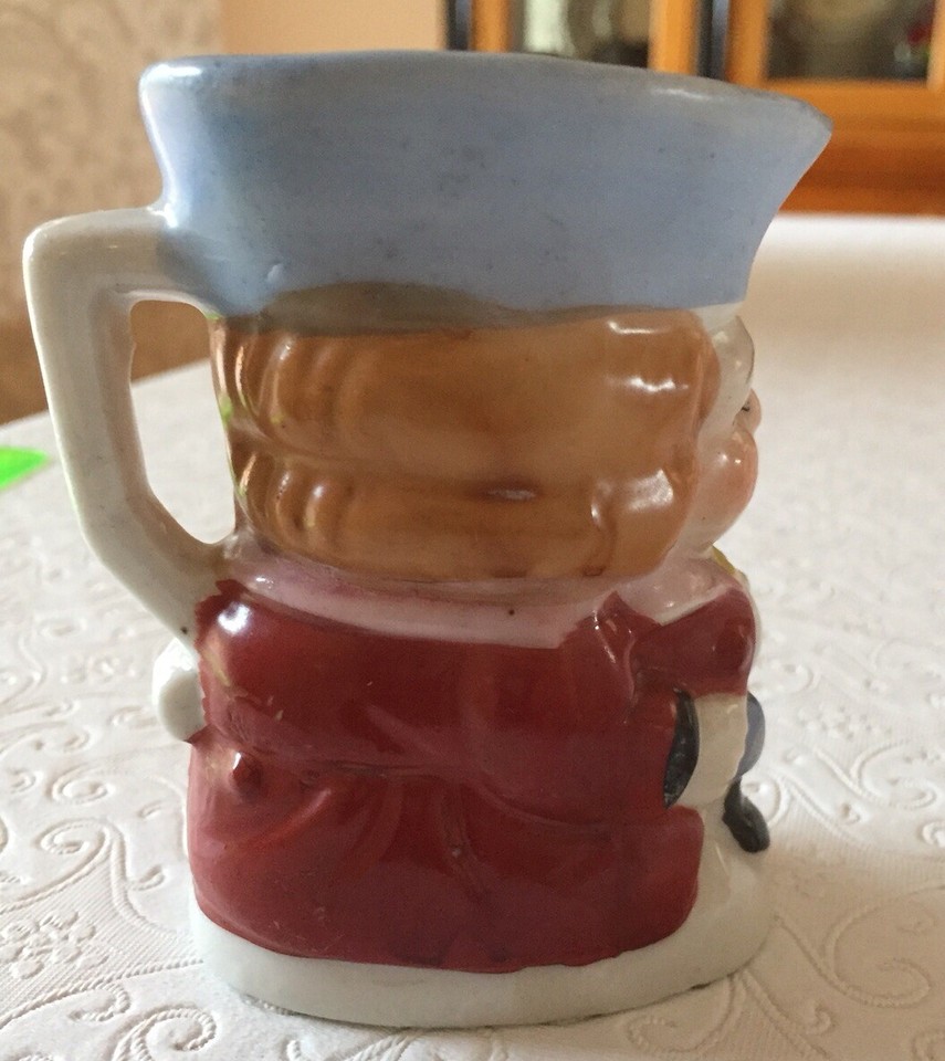 Vintage Ceramic 3 3/8” Miniature Toby Mug /Pitcher Colonial Man Japan ...