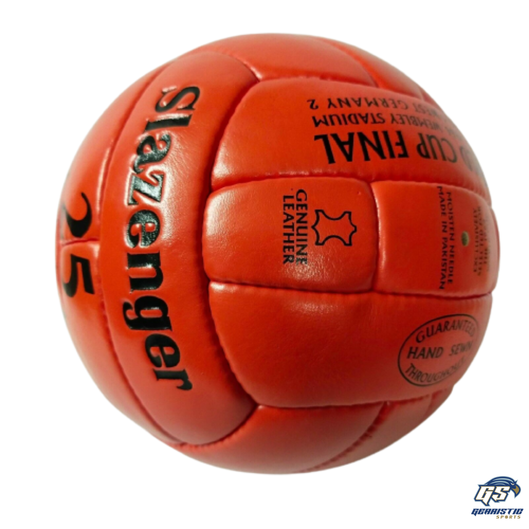 *Slazenger 25 CHALLENGE* l Emboss | OMB | WC 1966 Genuine Leather Ball ...