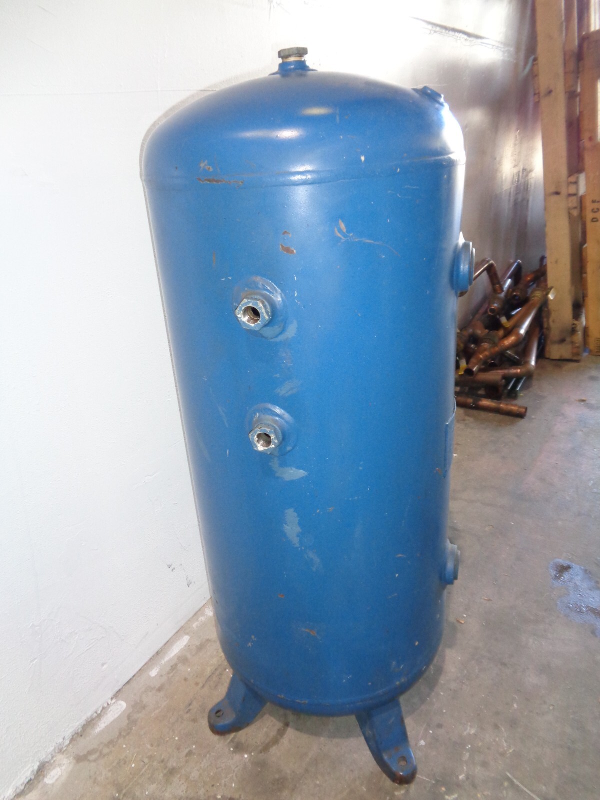 1993 Brunner Mfg 30 gallon vertical air receiver tank compressor Kaeser ...