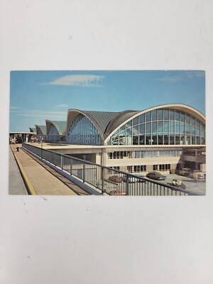 VTG Postcard St Louis Municipal Airport Terminal Building Lambert Field ...