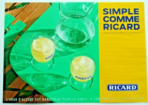 Lot de 6 sets de table plastifiés lessivable. RICARD. Neufs | eBay