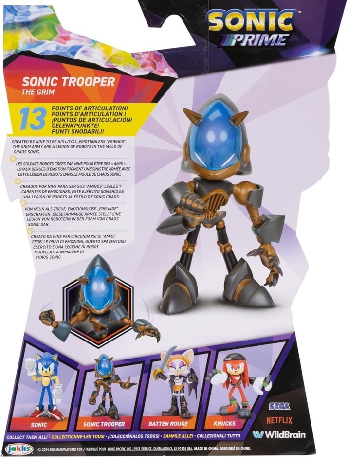 Sonic Trooper - Sonic Prime 5" Figure - The Grim - Jakks Pacific | eBay