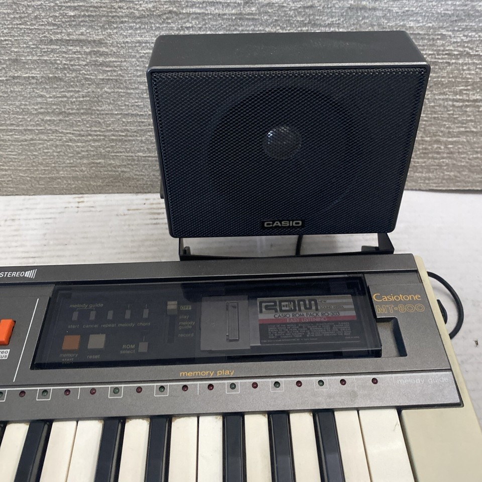 VTG Casiotone Casio MT-800 Analog Piano Keyboard Synth w/ Speakers ...