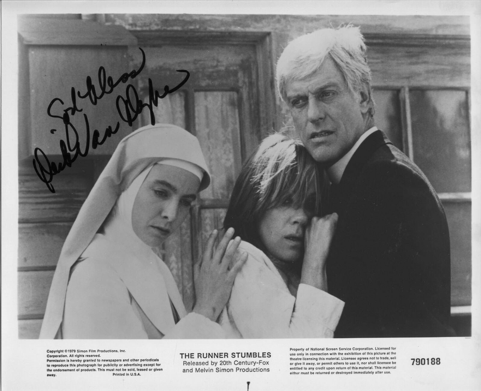 DICK VAN DYKE - Movie Still - "THE RUNNER STUMBLES" - SIGNED | eBay