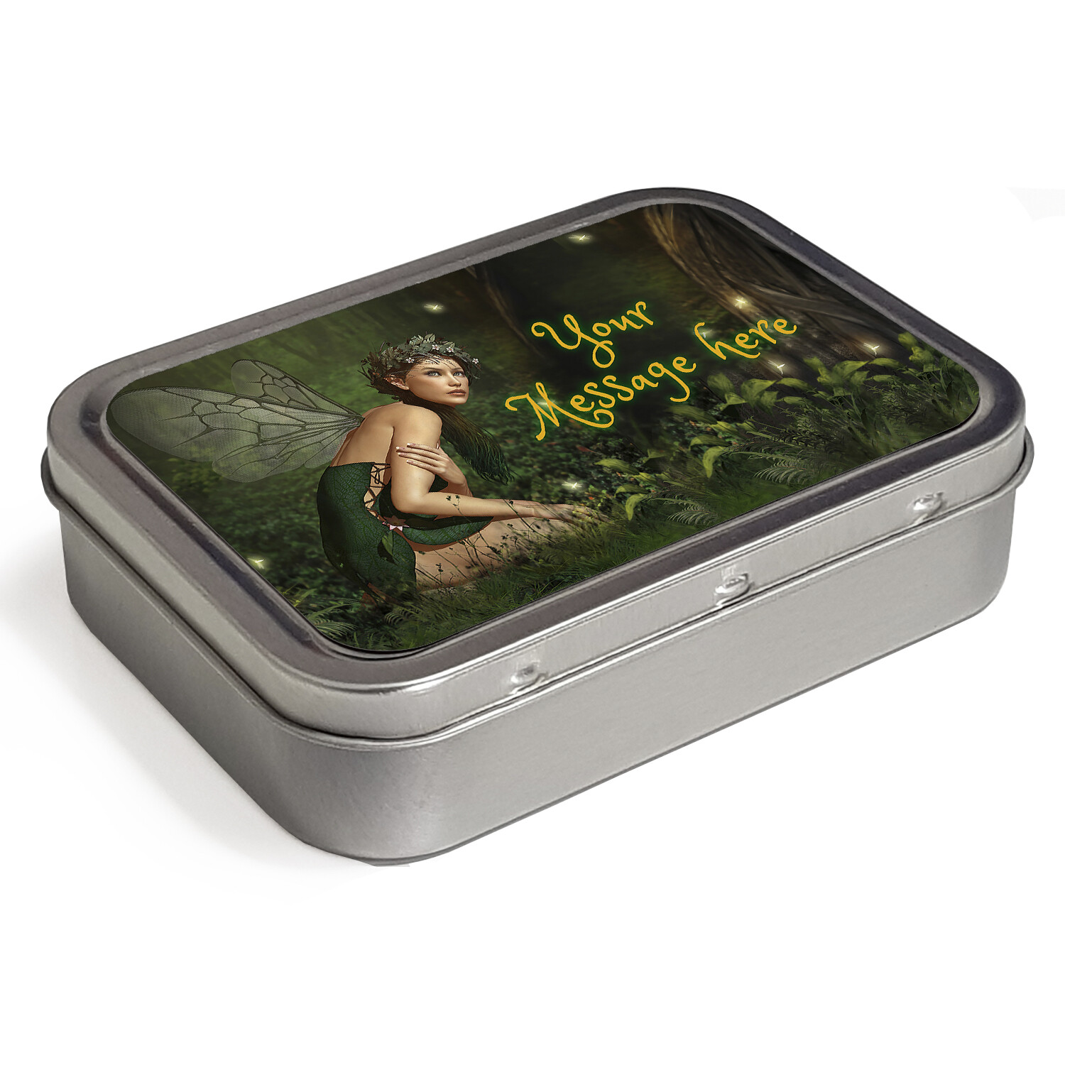 Personalised Tobacco Tin Fairy 2oz Baccy Pill Storage Cigarette ...