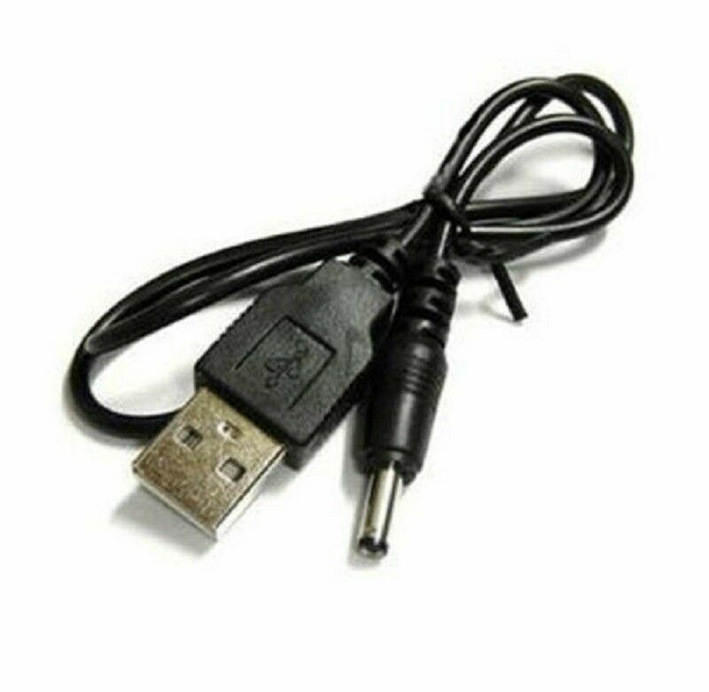 (2x) USB-A to 3.5mm Barrel Jack Male DC 5v power charger plug adapter ...